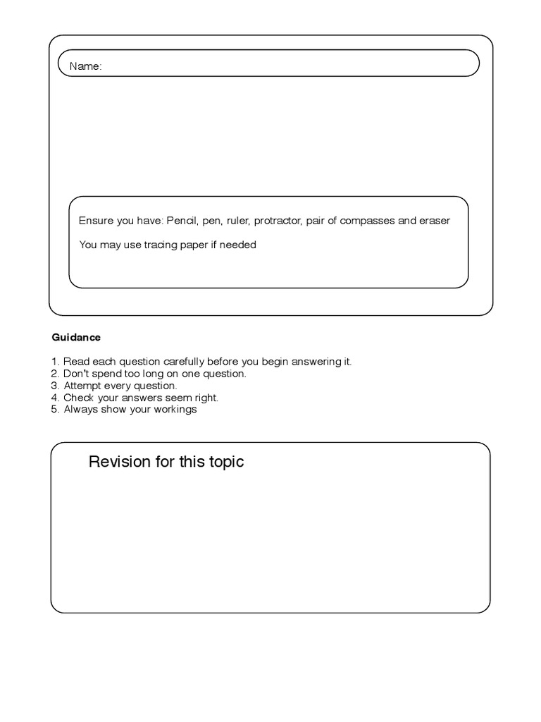 Triangle Construction Practice Worksheet | PDF