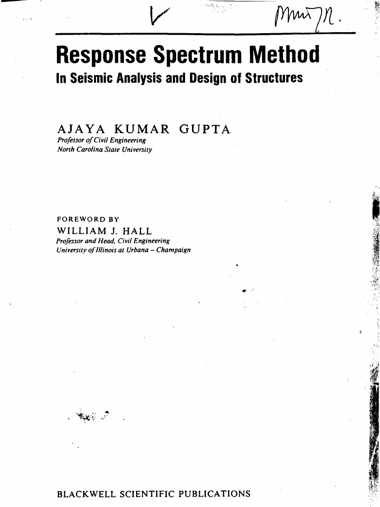 Response Spectrum Method Gupta | PDF | Normal Mode | Spectral Density