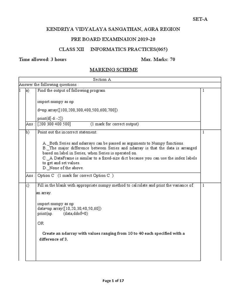 Ip pb1 QP Ms Agra Set A | PDF | Agile Software Development | Software Development Process