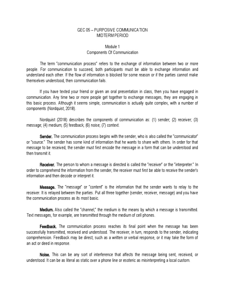 The Seven Components of Effective Communication: A Breakdown of the ...