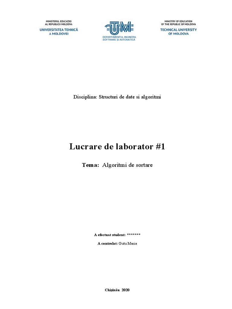 Lab #1 SDA 2020 | PDF | Computer Libraries | Computer Standards
