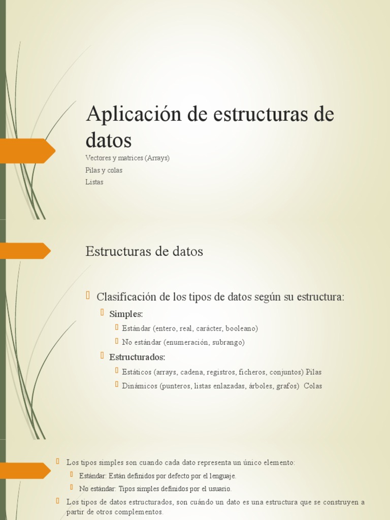 Aplicación de Estructuras de Datos | PDF | Estructura de datos de ...