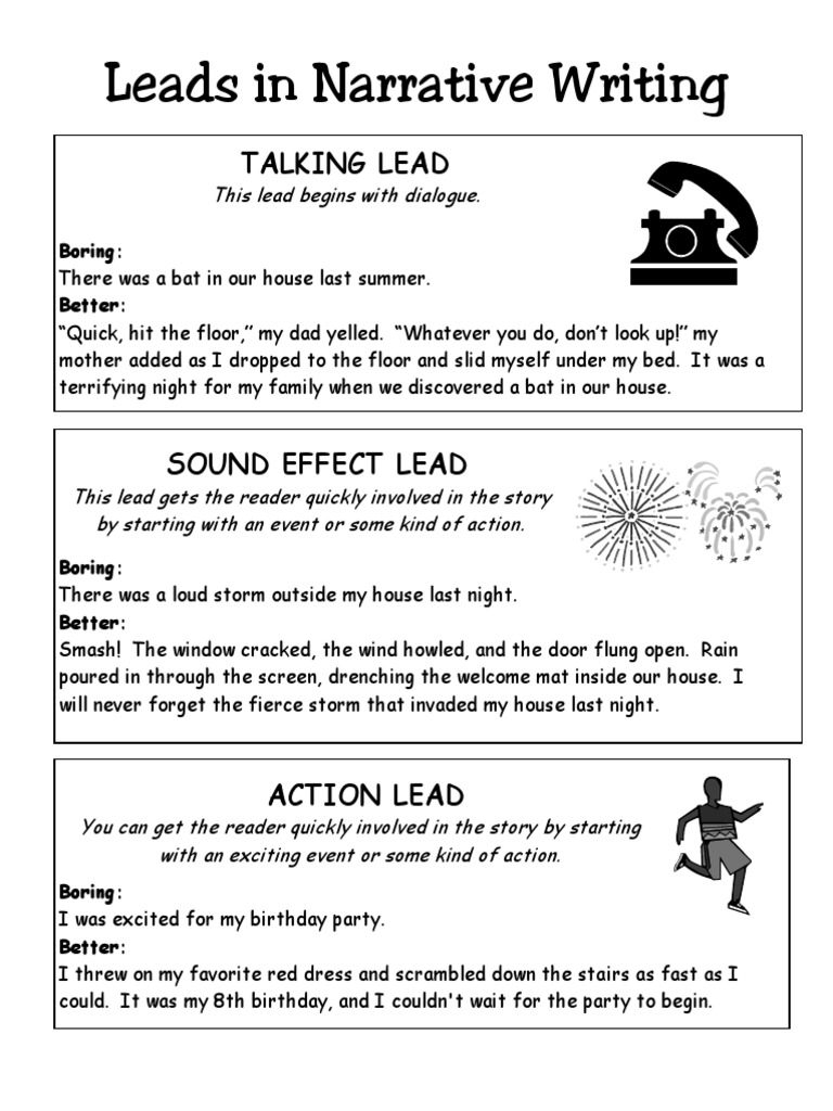 Leads in Narrative Writing | PDF | Sports