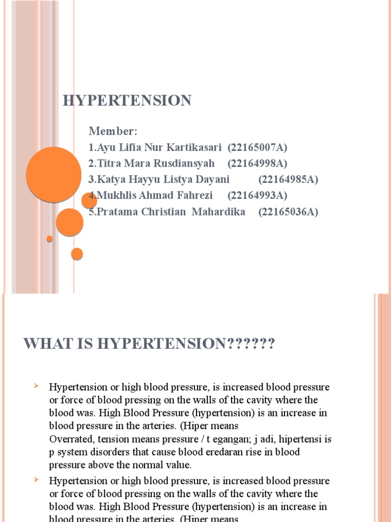 Hypertension | PDF | Hypertension | Blood Pressure