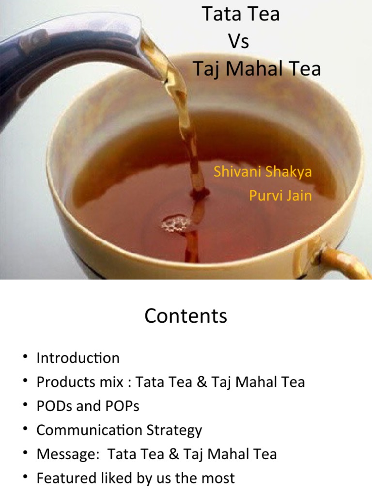 Presentation On Tea | PDF | Brand | Tea