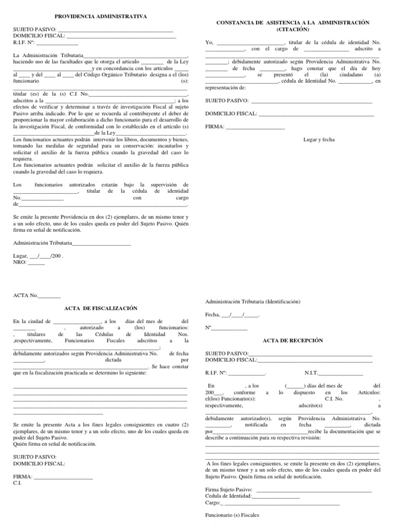 Modelos de Actas | PDF | Contribuyente | Gobierno