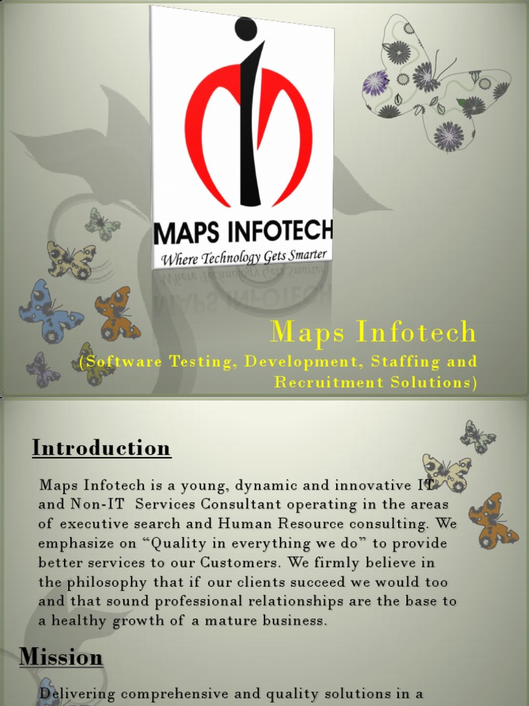 Maps Infotech: (Software Testing, Development, Staffing and Recruitment ...