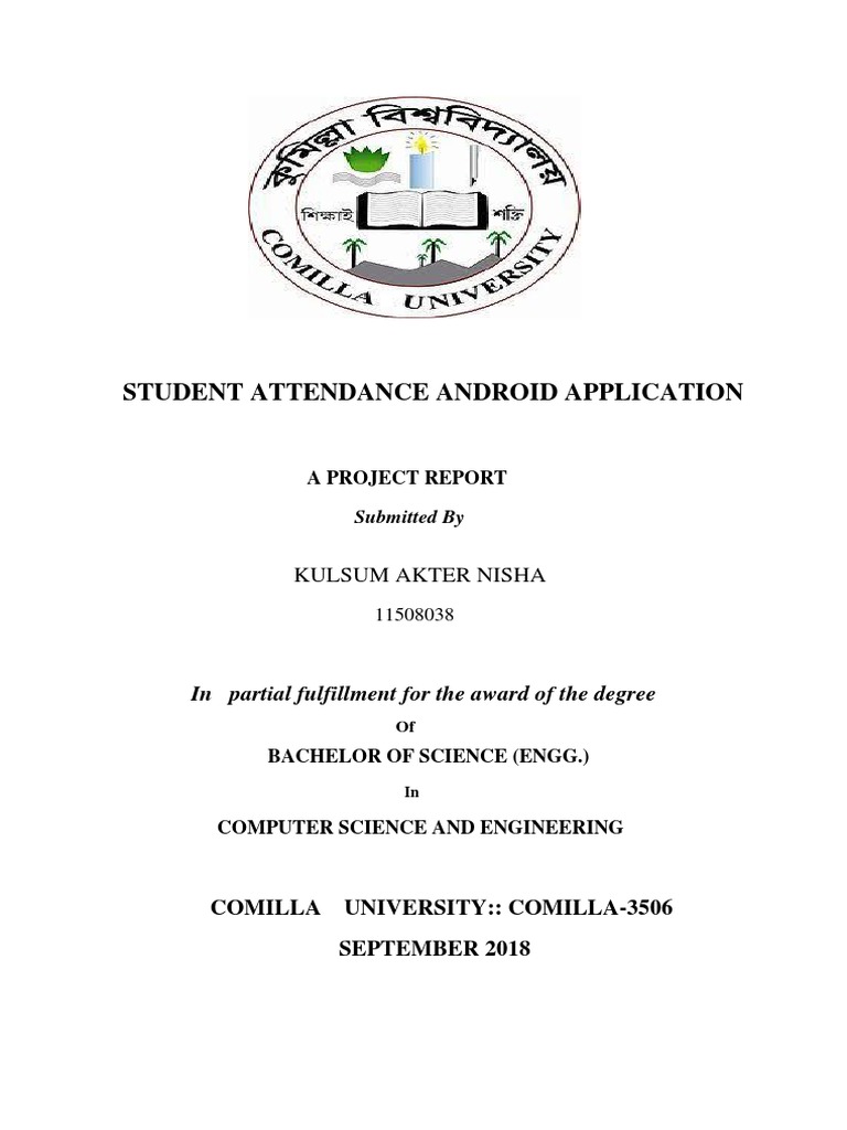 Student Attendace Android Application | PDF | Databases | Android ...