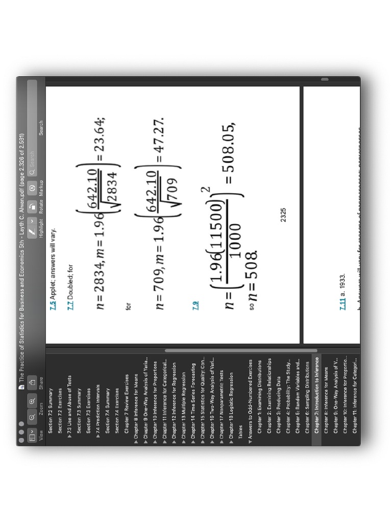 Statistics Interface | PDF