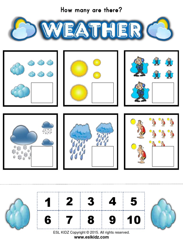 Weather Counting Activity | PDF | Language Arts & Discipline