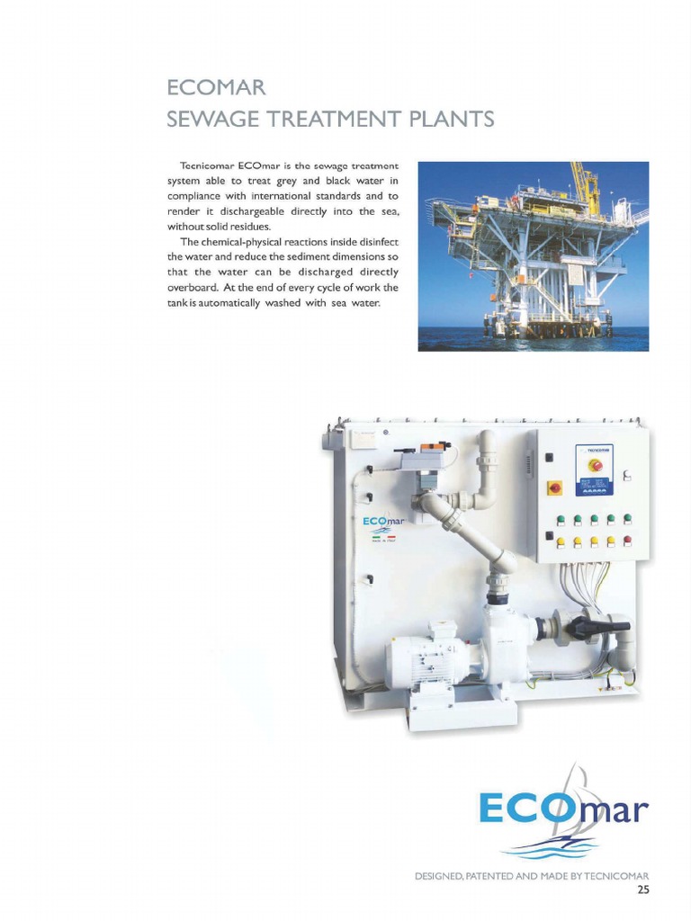 Ecomar Sewage Treatment Plants | PDF