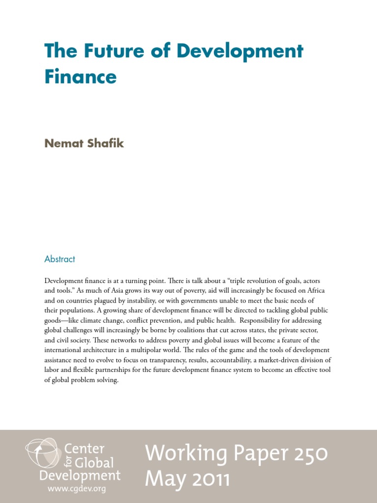 The Future of Development Finance | PDF | Aids | Development Assistance ...