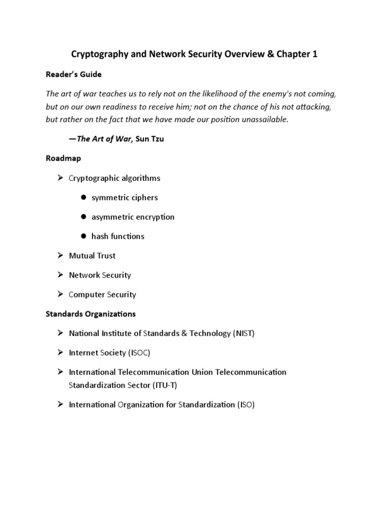Cryptography and Network Security Overview | Download Free PDF | Cryptography | Cryptanalysis