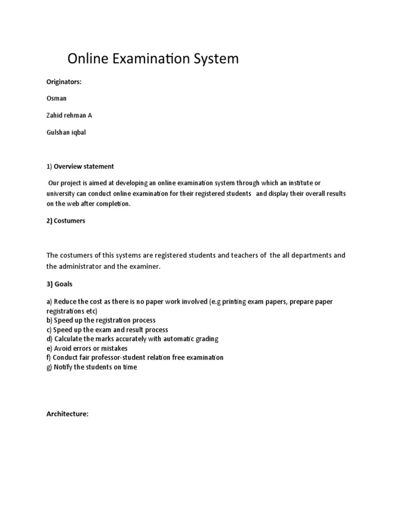 Online Examination Project | PDF | Test (Assessment) | Multiple Choice