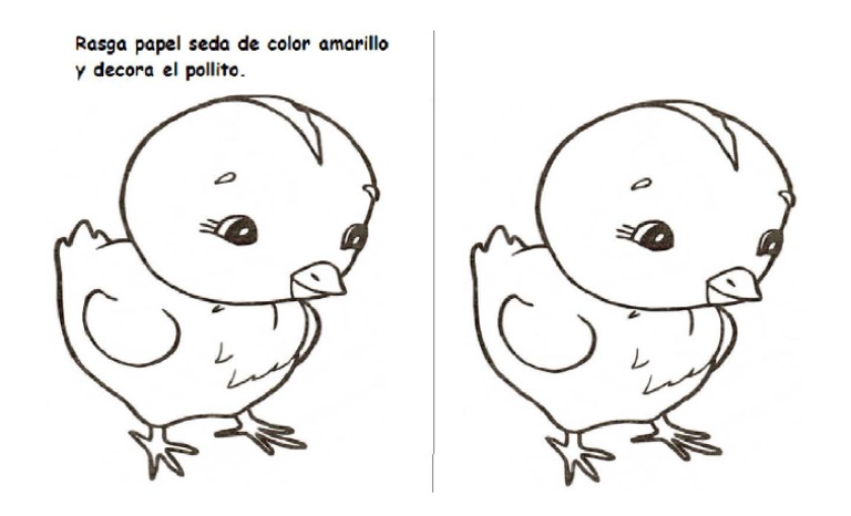 Guías Prekinder. Pollito | PDF
