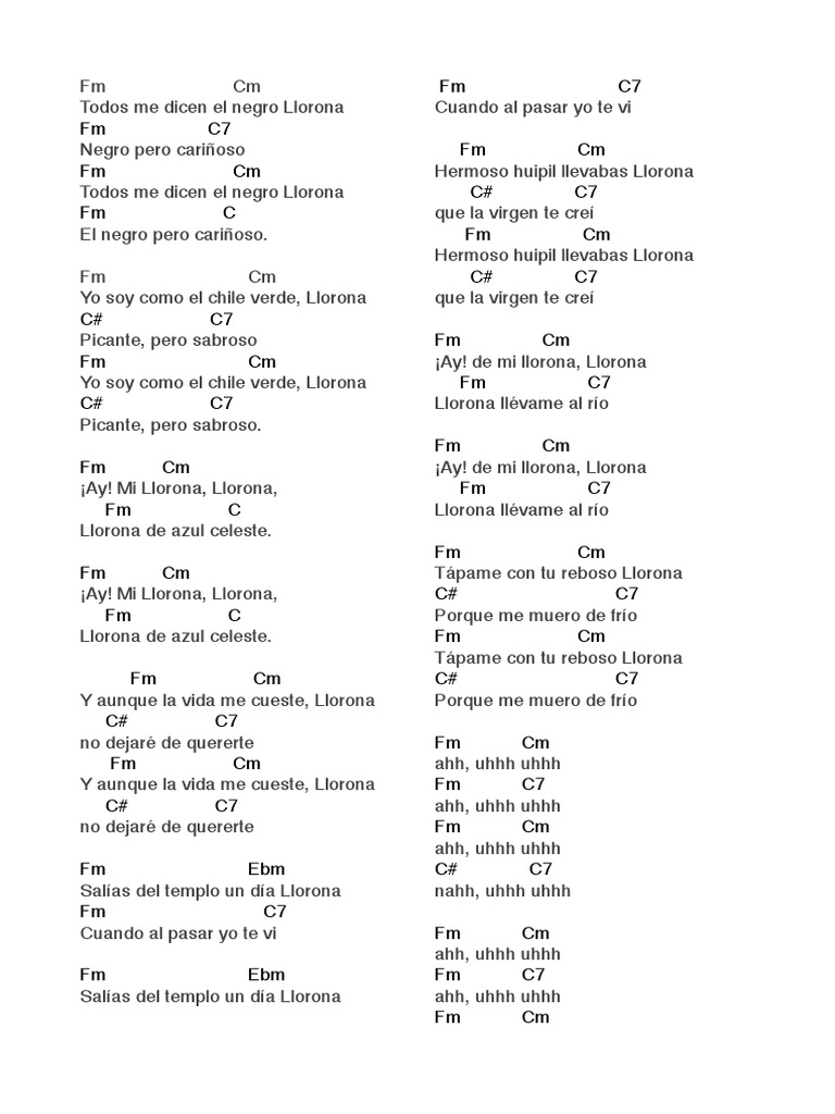 Llorona - Ximena Sariñana | PDF