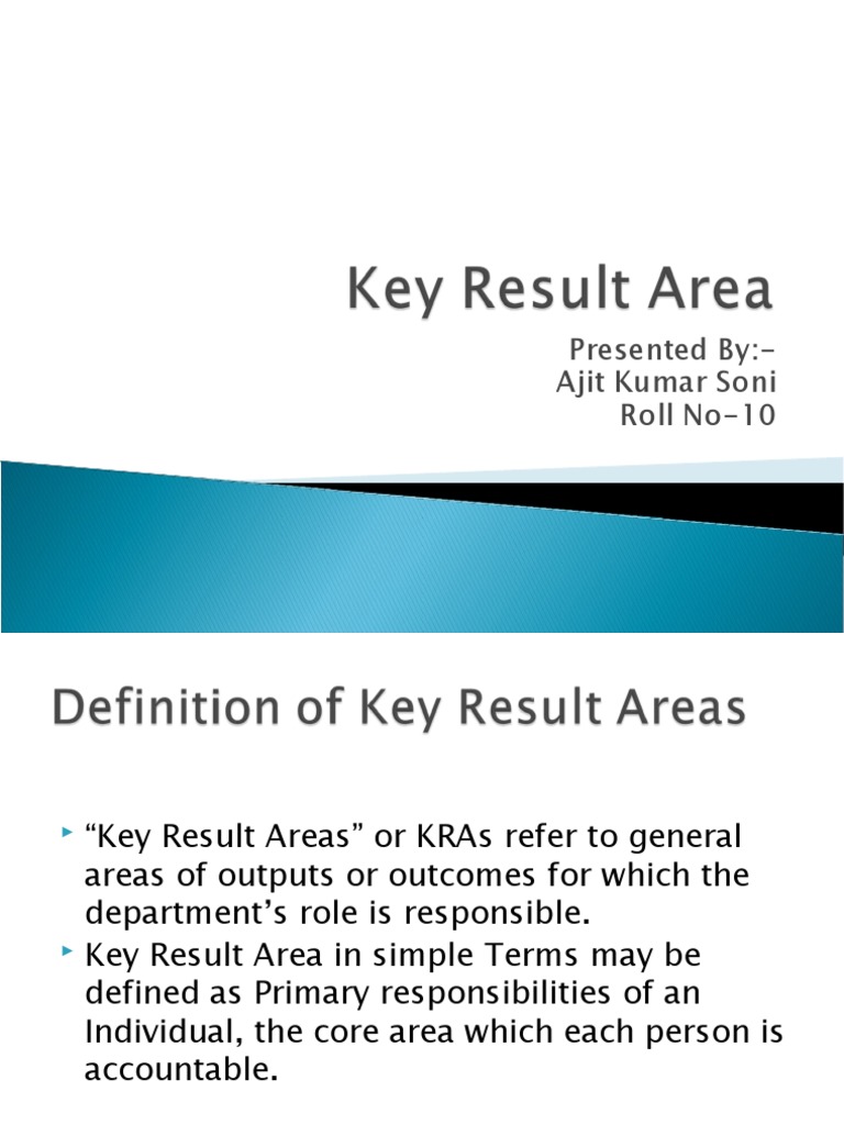 Key Result Area | PDF