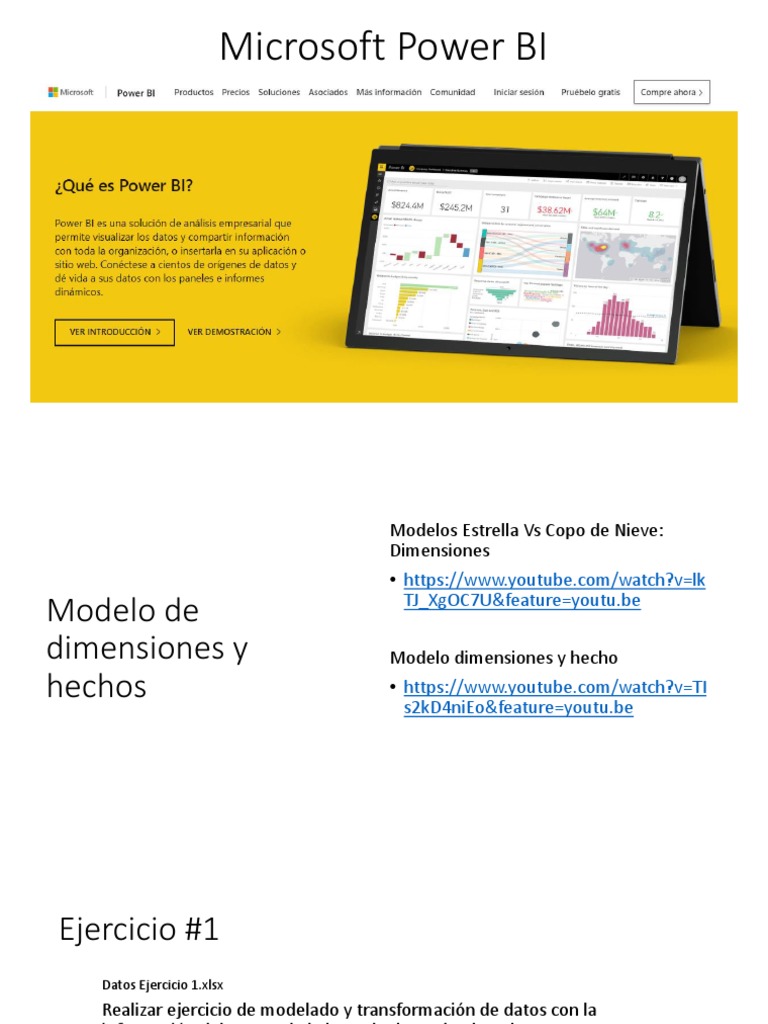 Clase de Base de Datos II - Power BI Ejercicio 1 y 2 | PDF | Servidor ...
