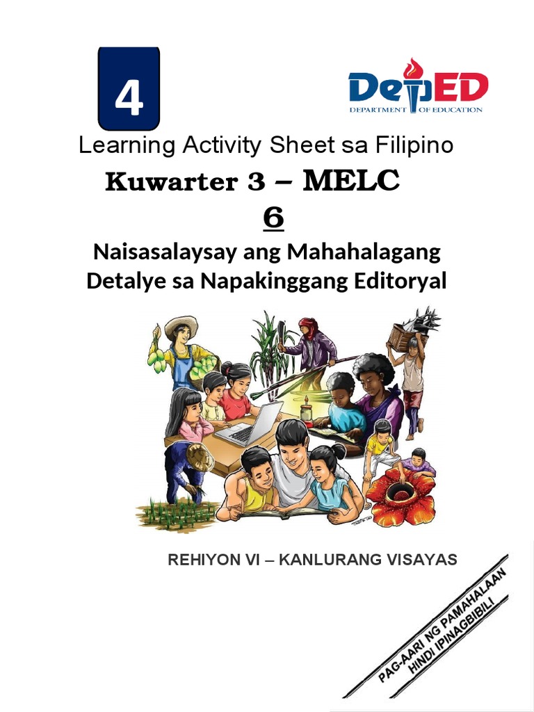 LAS Filipino Grade 4 Q3 K6 Aklan | PDF
