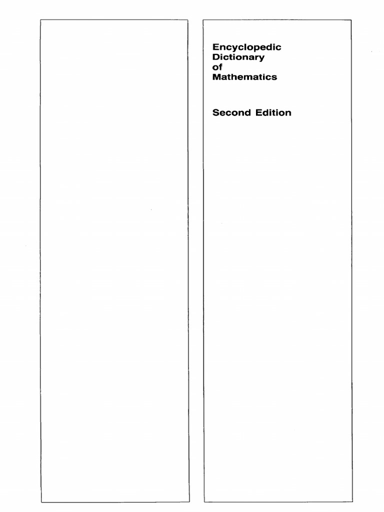 Ito Kiyoso - Encyclopedic Dictionary of Math Volume 1 | PDF ...