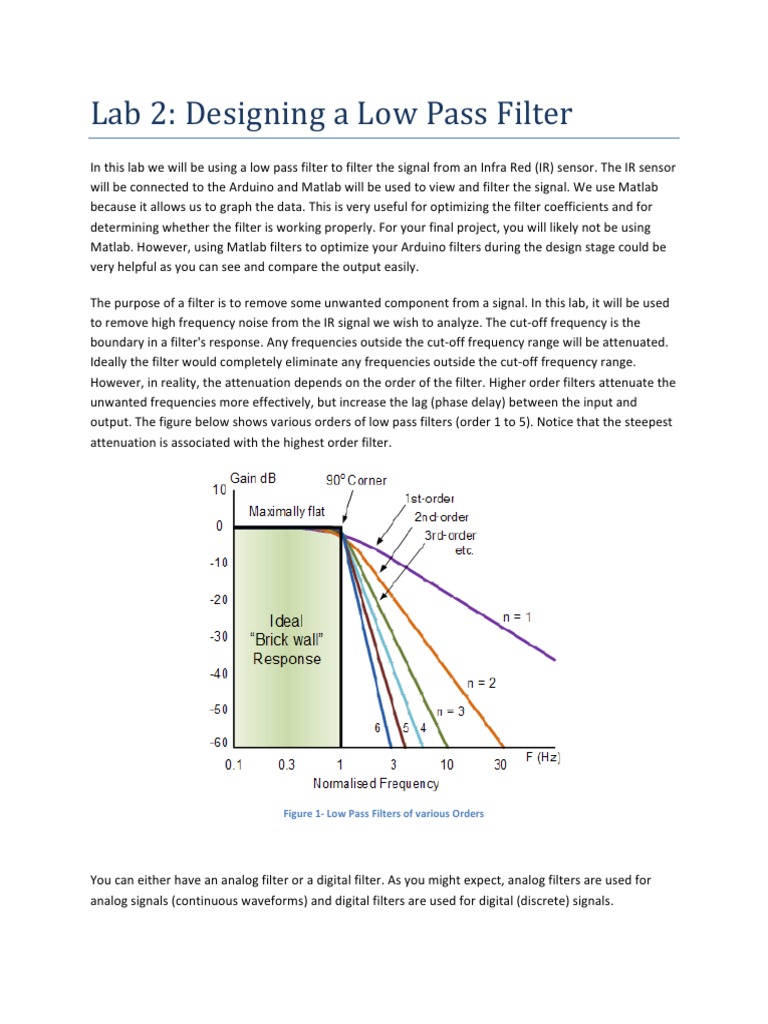 Lab 2 Filters | PDF | Electronic Filter | Filter (Signal Processing)
