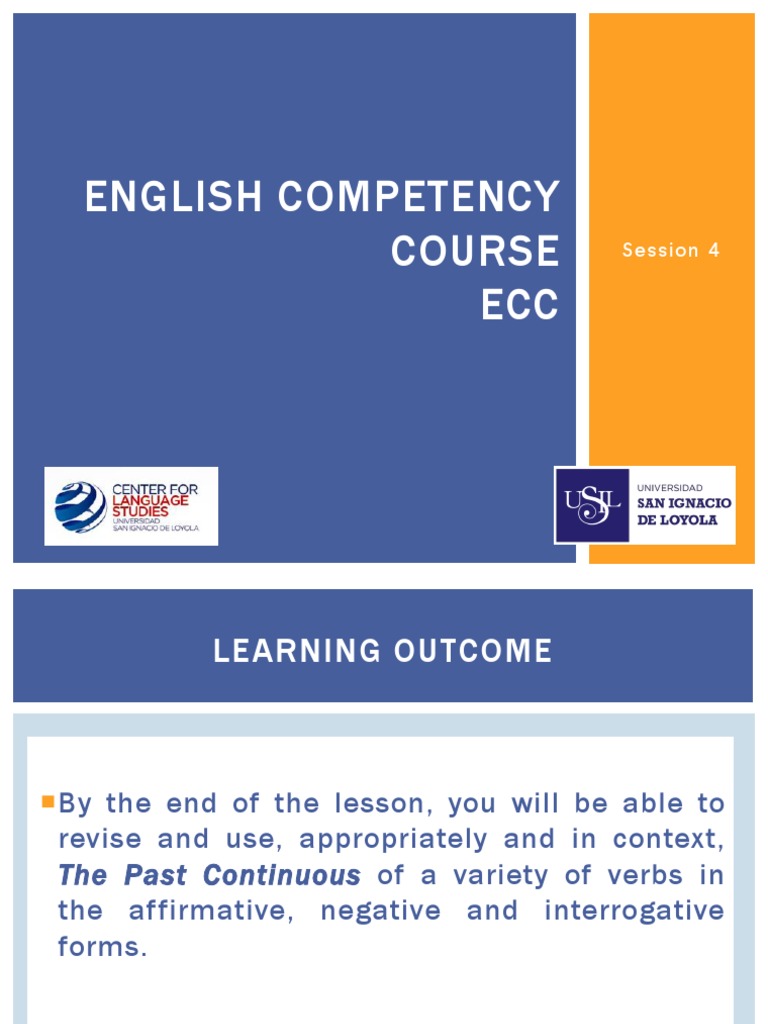 ECC Session 4 Past Continuous | Download Free PDF | Linguistic Typology | Linguistic Morphology