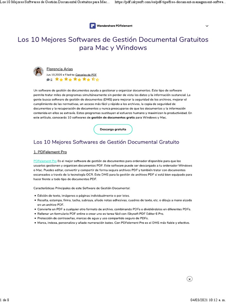 Los 10 Mejores Softwares de Gestión Documental Gratuitos para Mac y Wi ...