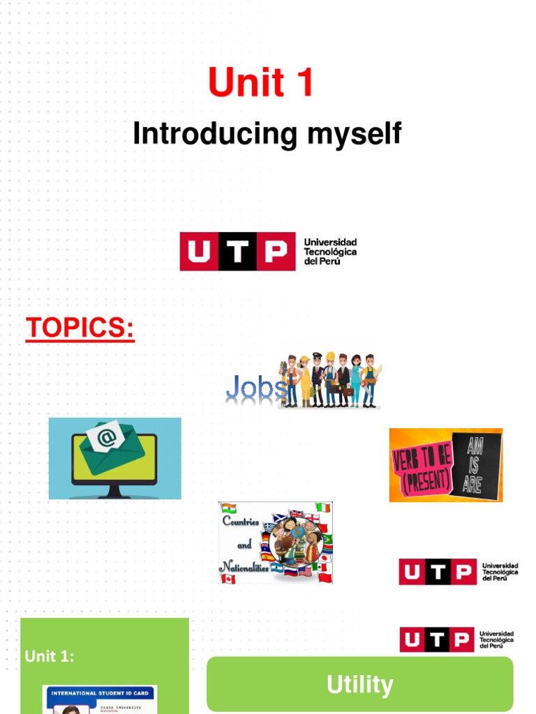 Unit 1: Introducing Myself | PDF | Human Communication | Grammar