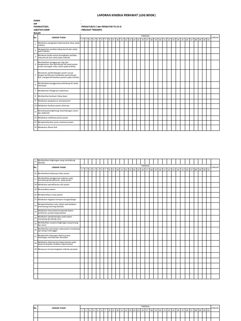Log Book Baru 2020 | PDF