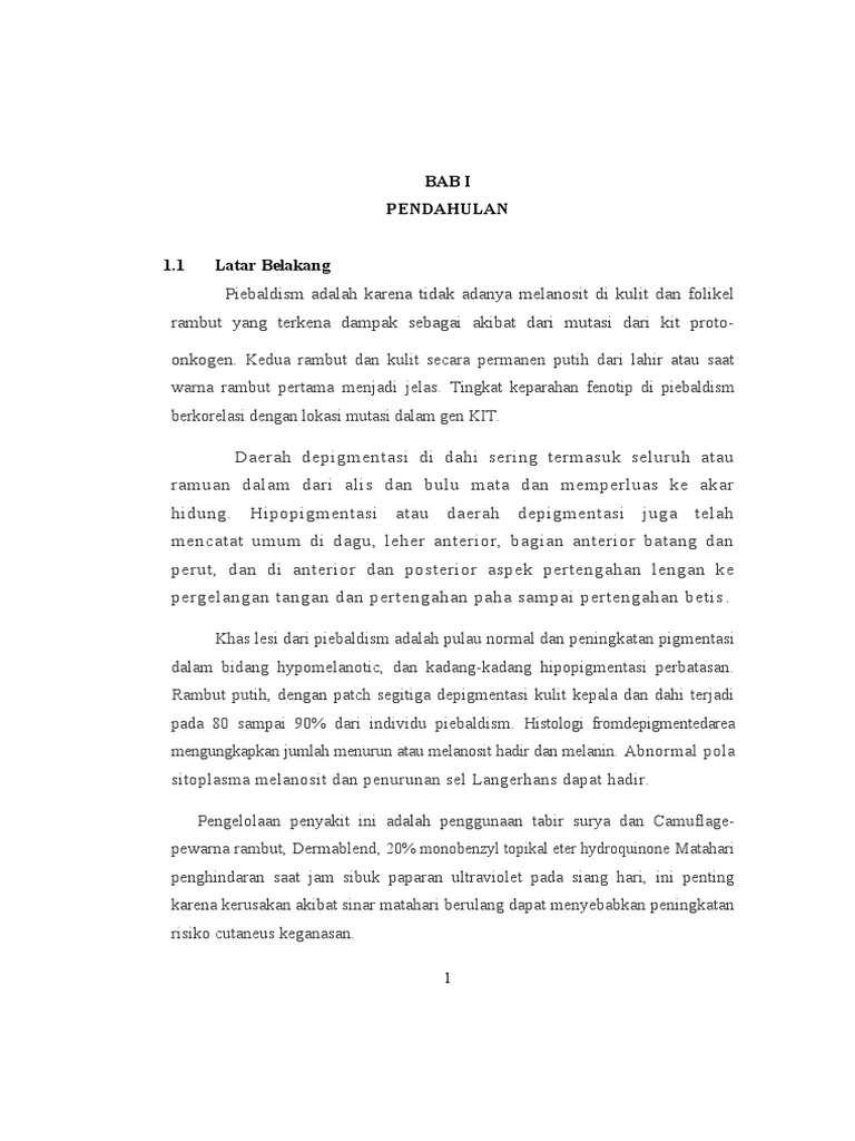 4 Piebaldism Isi | PDF