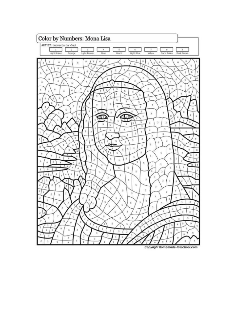 Obras de Arte para Colorear | PDF