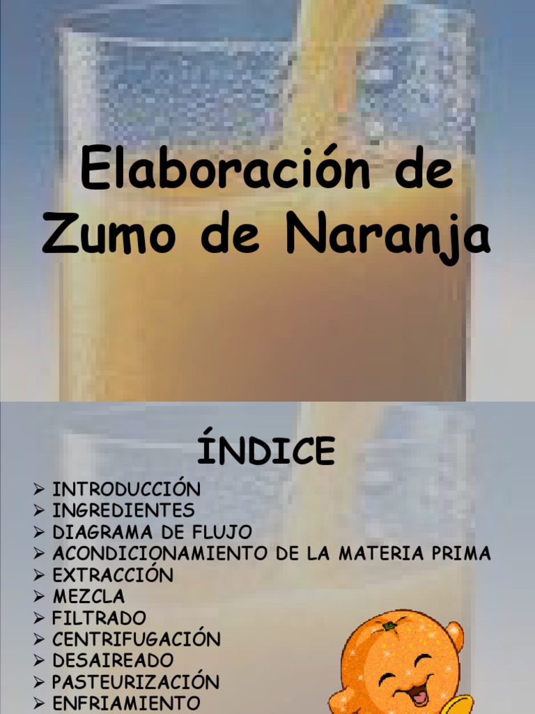 Zumo de Naranja | PDF | Zumo de naranja | Filtración