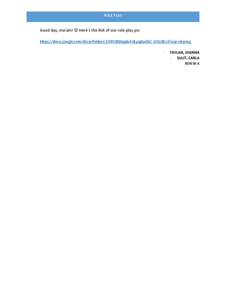 Taylan & Sulit - Role Play (NCM 117b) | PDF