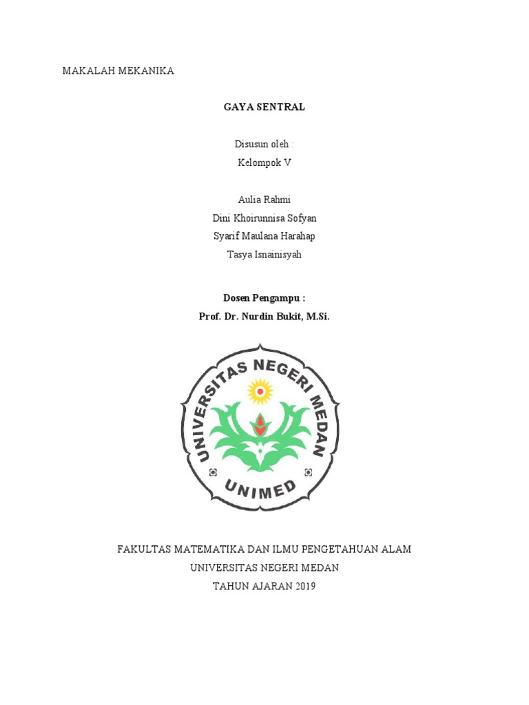 Gaya Sentral Kelompok 5 | PDF