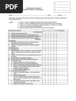 Perineal Care Procedure Checklist | PDF | Labia | Sexual Anatomy