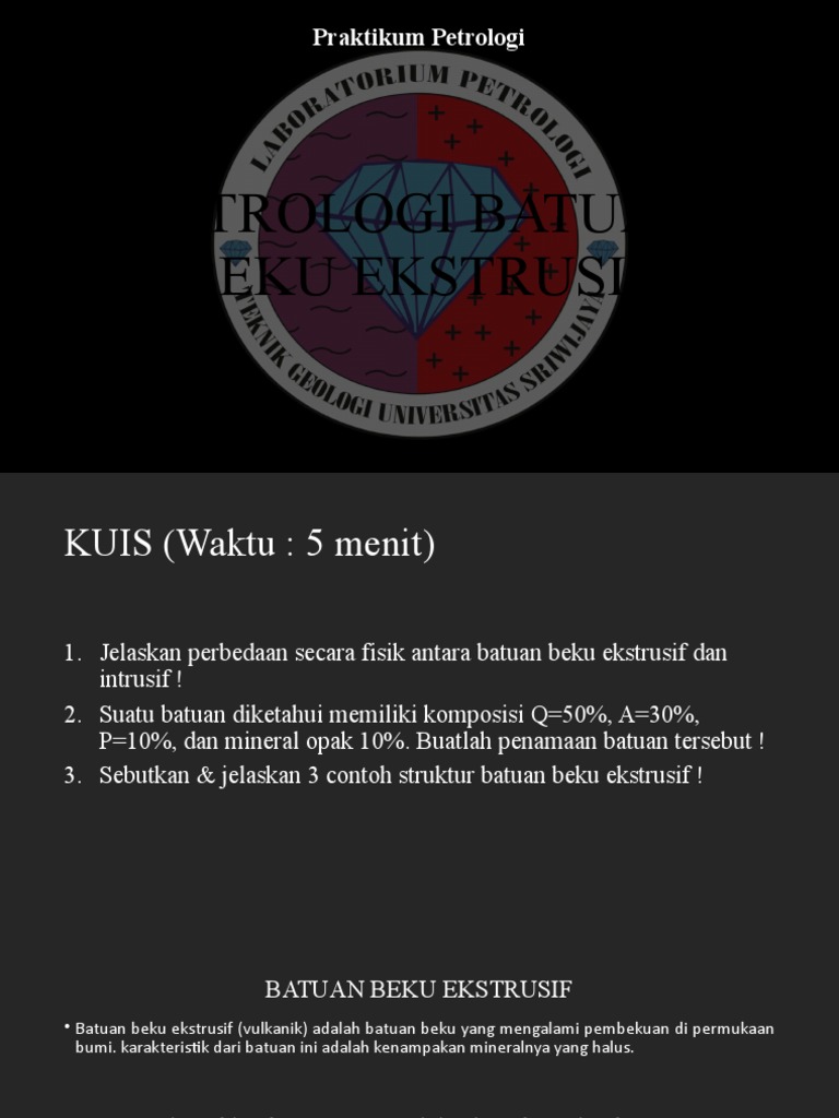Petrologi Batuan Beku Ekstrusif: Struktur dan Jenis | PDF | Ilmu Sosial ...