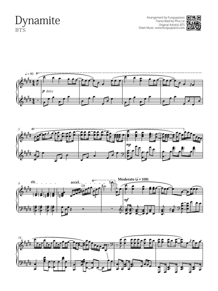 BTS - Dynamite | PDF