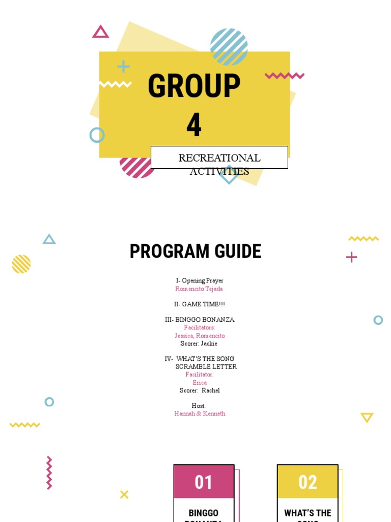 Group 4 Recreational Activities Guide | PDF