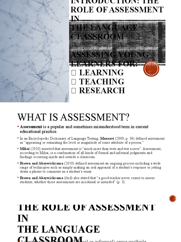 Topic 1 Introduction To Assessment | PDF | Educational Assessment ...