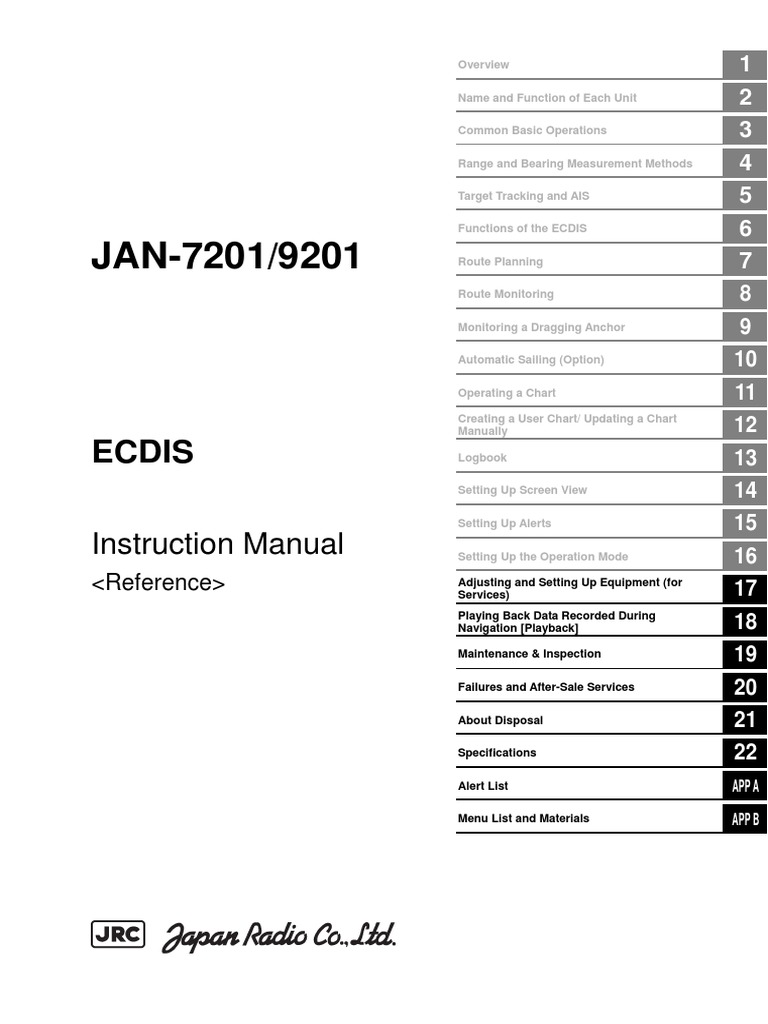 Ecdis: Instruction Manual | PDF | Menu (Computing) | Icon (Computing)