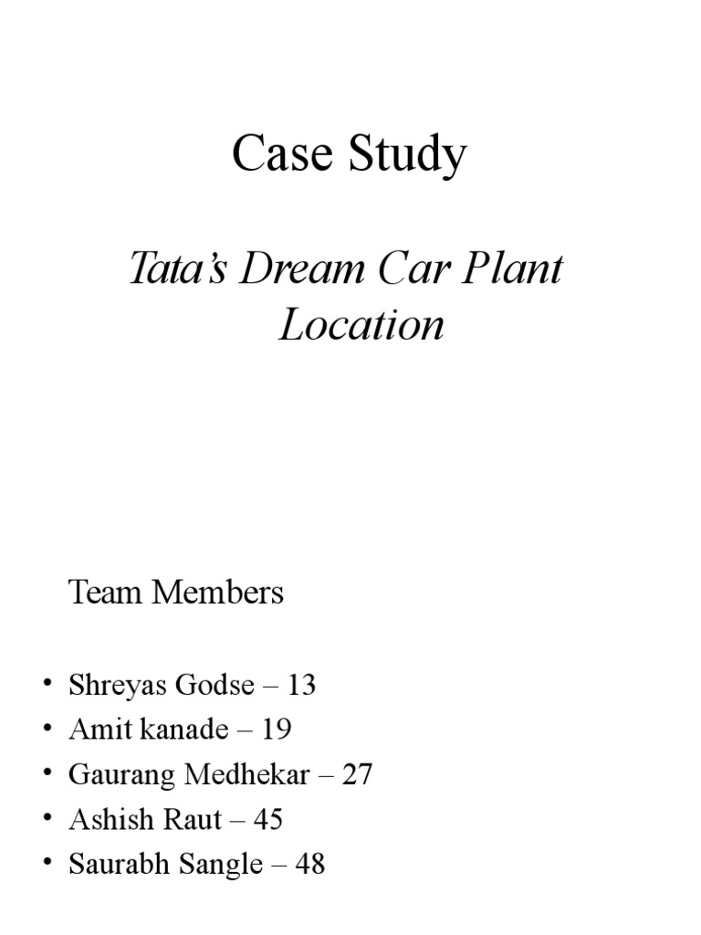 Tata Nano Case Study | PDF | Technology & Engineering