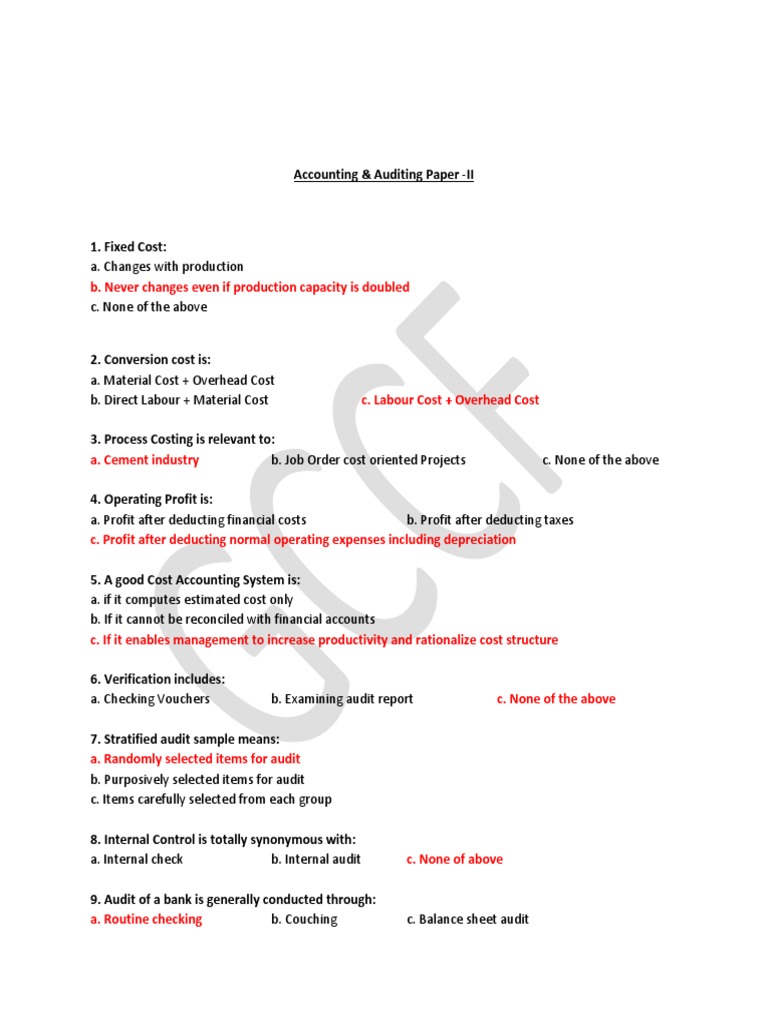 Accounting Past Paper 2 | PDF | Income Tax | Double Taxation
