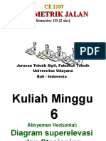 Perhitungan Dan Diagram Superelevasi | PDF | Sains & Matematika