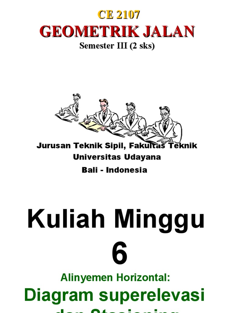 Kuliah 6 Diagram Superelevasi Dan Stasioning | PDF