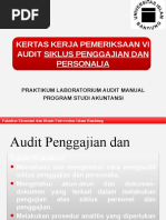 Kertas Kerja Pemeriksaan Audit | PDF