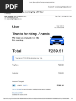 Uber Bill | PDF | Invoice | Payments