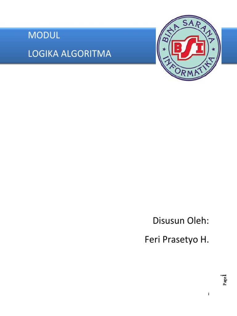 Modul AMIK BSI Logika Algoritma Feri 2 | PDF