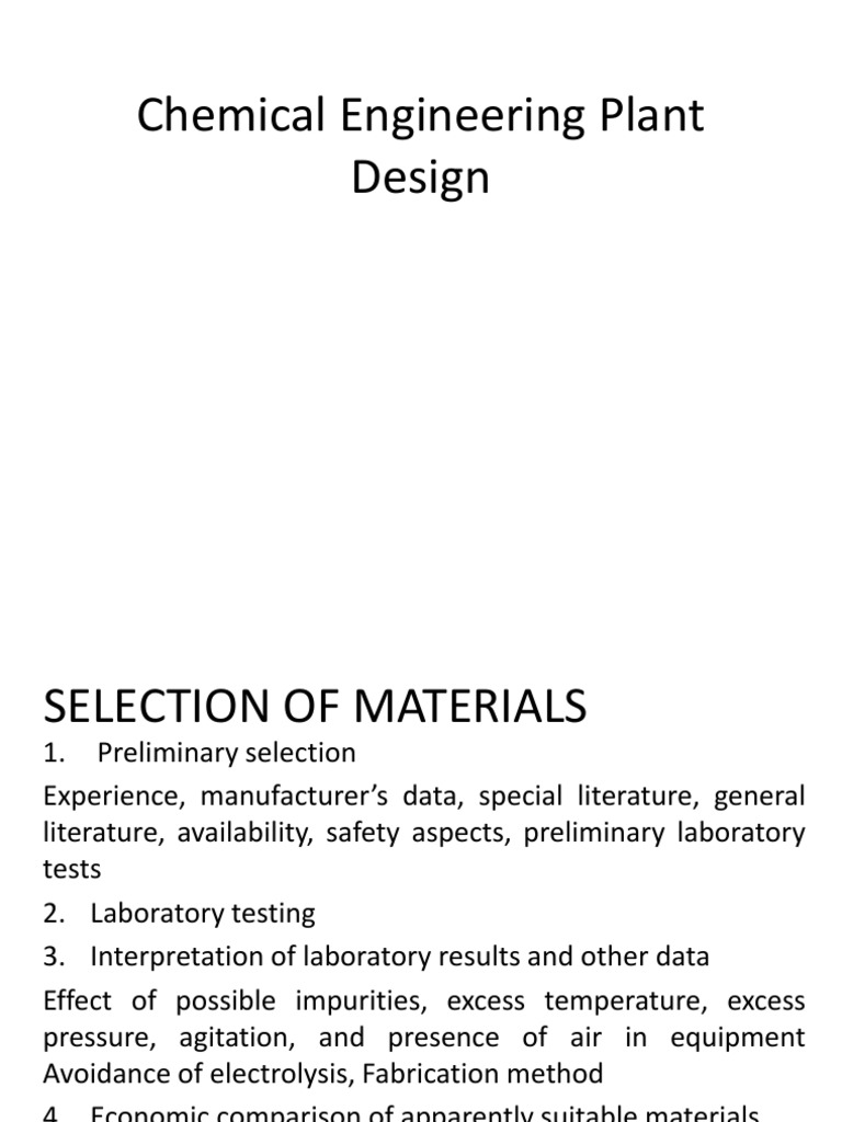 Chemical Engineering Plant Design | Download Free PDF | Welding ...