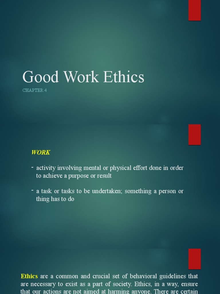 Good Work Ethics | PDF | Layoff | Employment