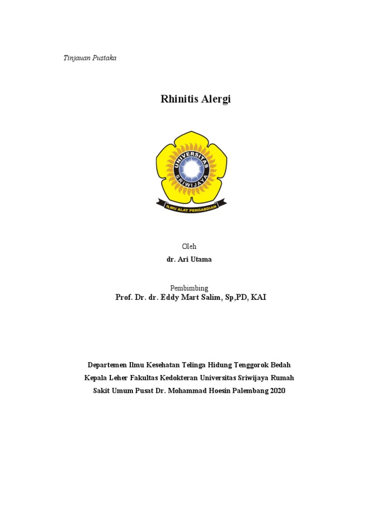 Referat Rhinitis Alergi Rev | PDF